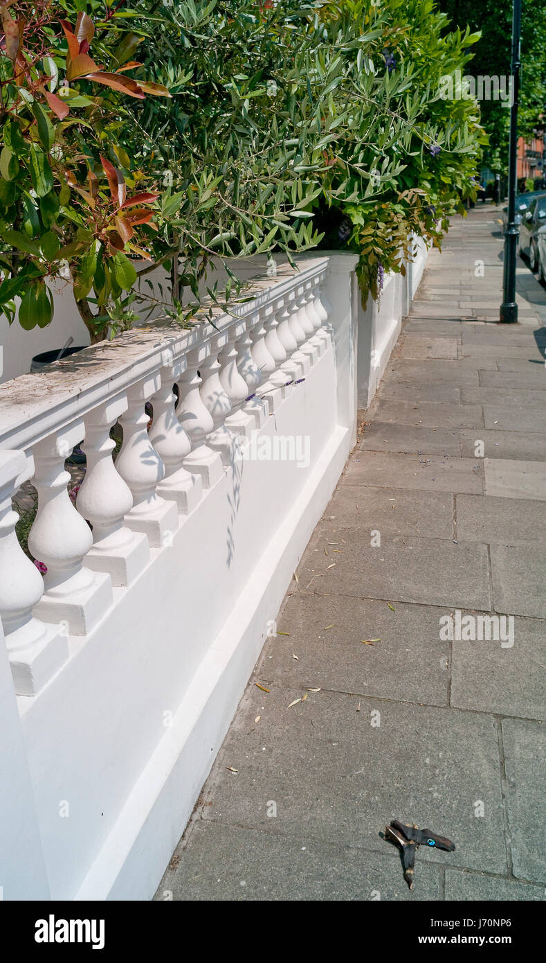 blank european caucasian europe pavement balustrade london england ...