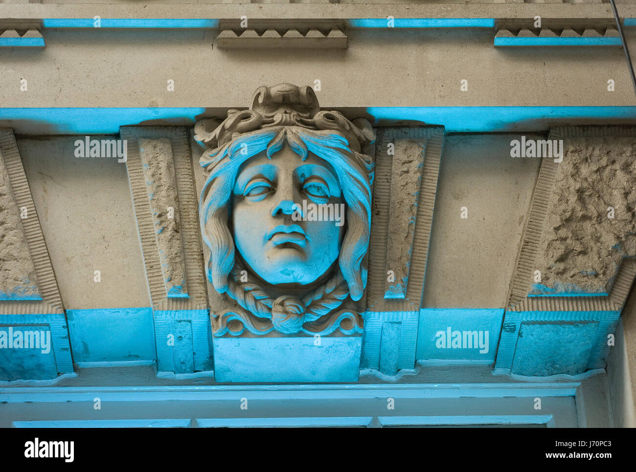 blue stone statue blank european caucasian europe london england ...