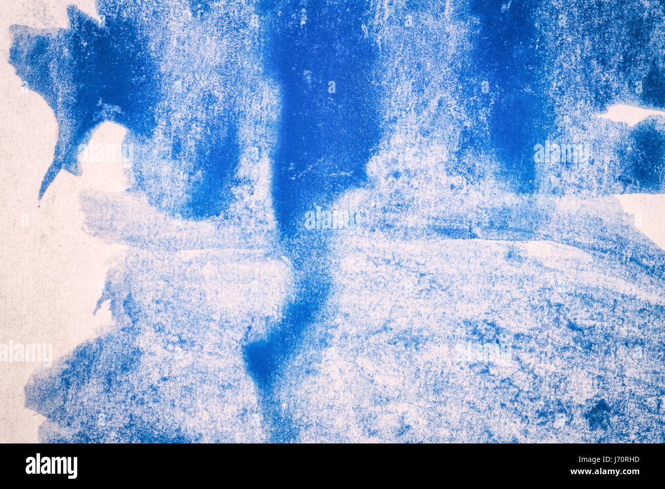 Abstract hand drawn blue watercolor paints background Stock Photo - Alamy
