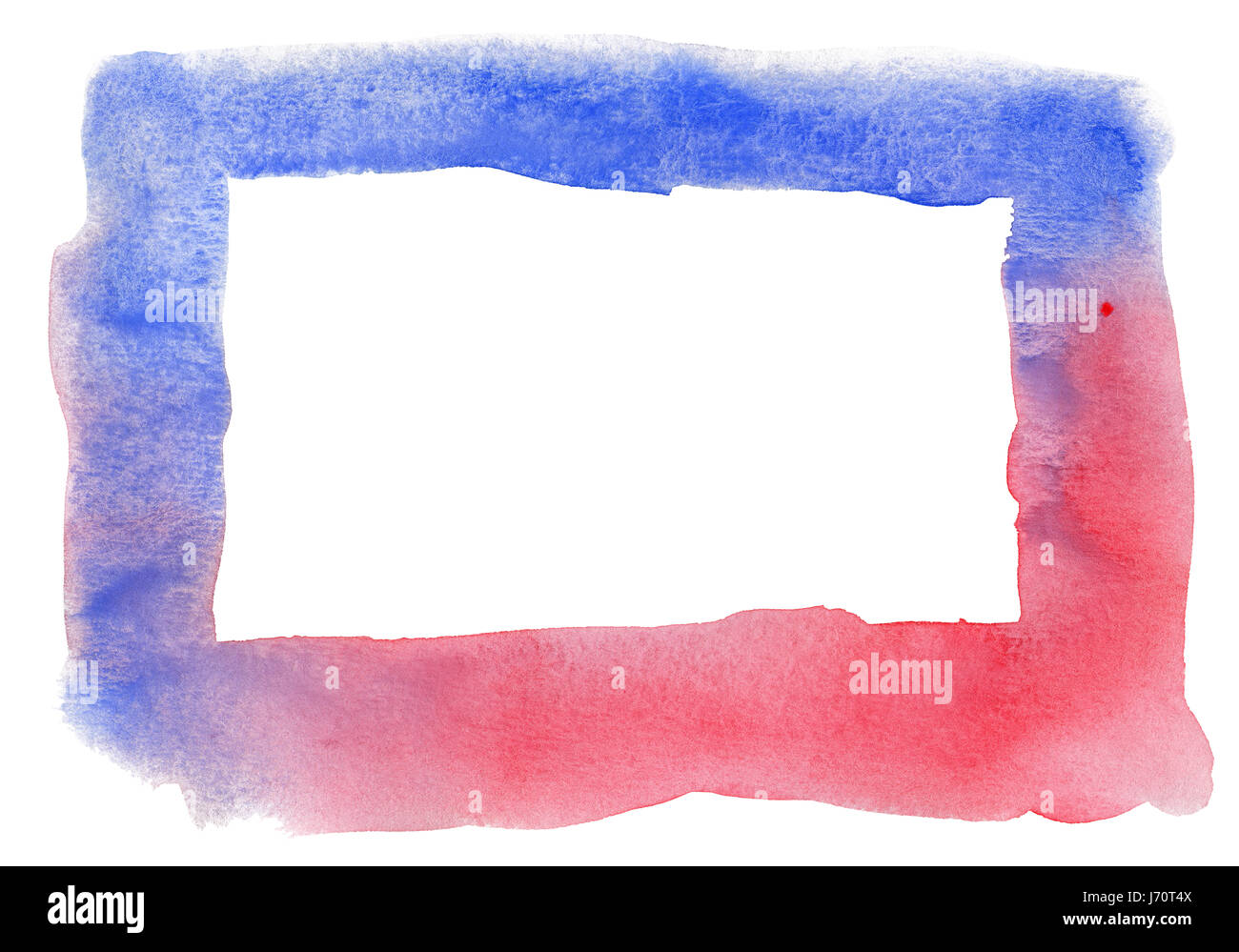 Abstract watercolor frame with copy space isolated on white Stock Photo ...