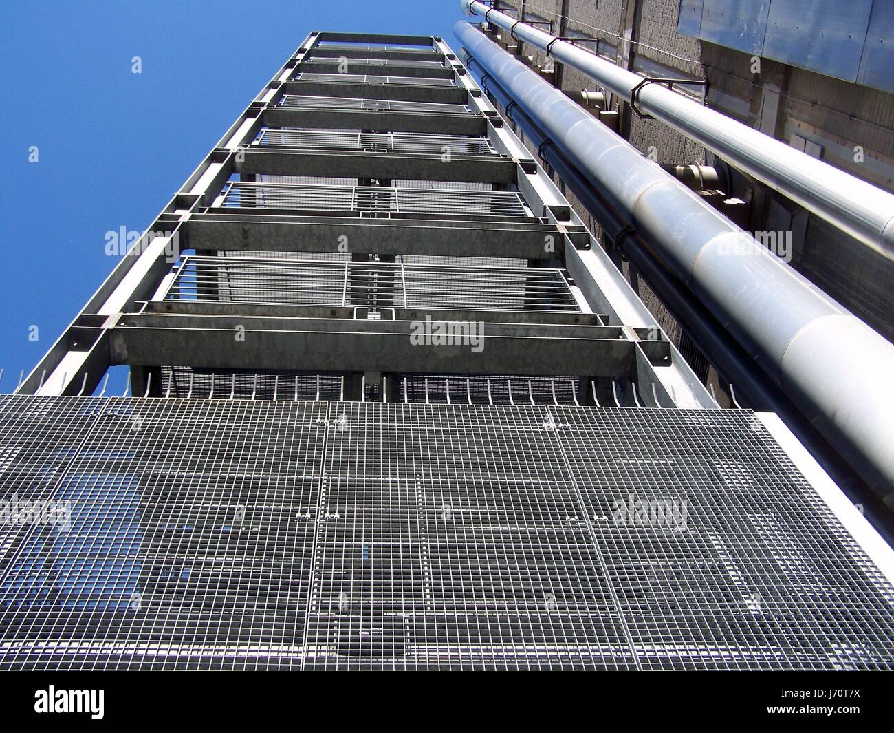 stairs metal railing rise climb climbing ascend uphill tread clamber ...