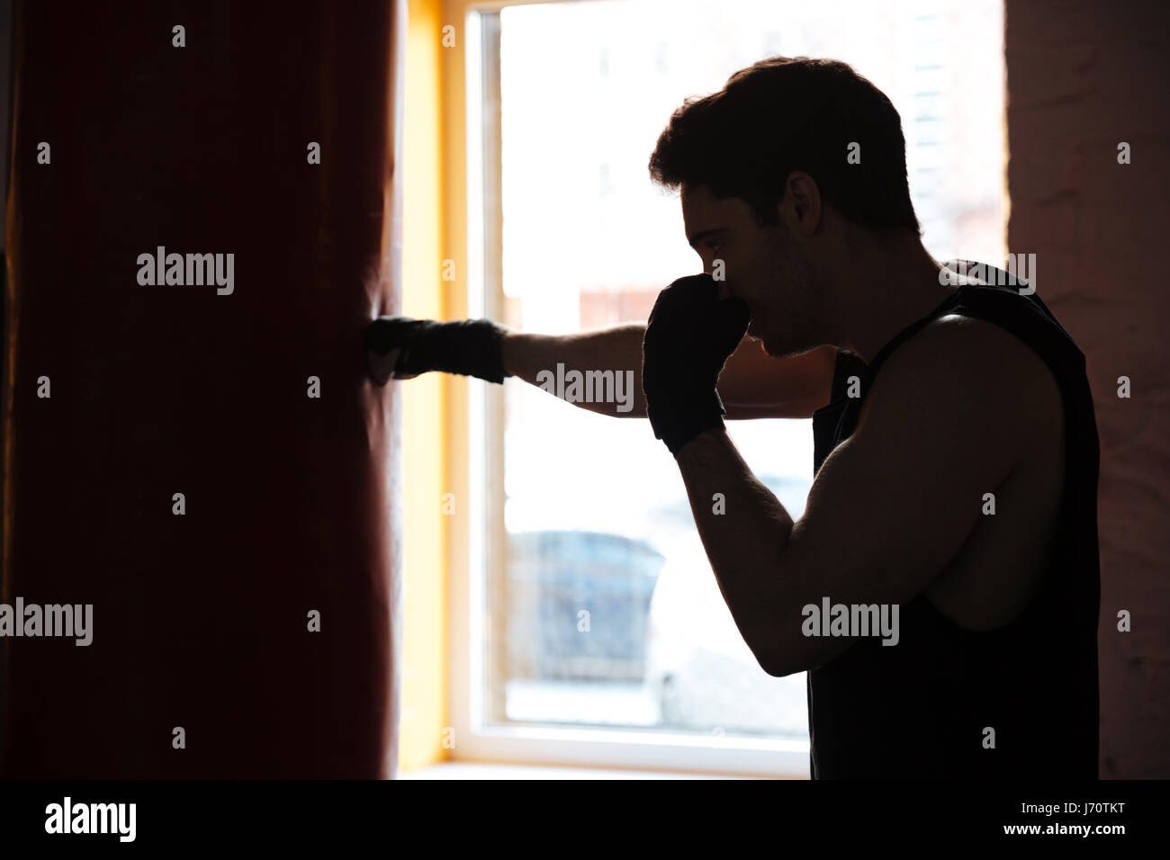 Punching bag shadow hi-res stock photography and images - Alamy