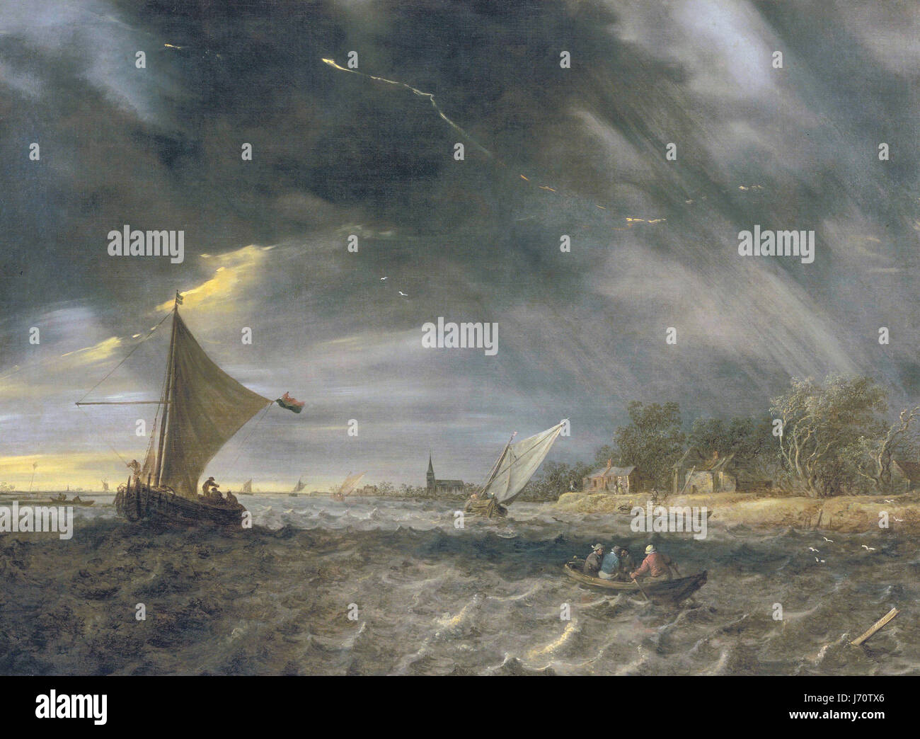 Jan van Goyen The Thunderstorm 1641 Stock Photo - Alamy
