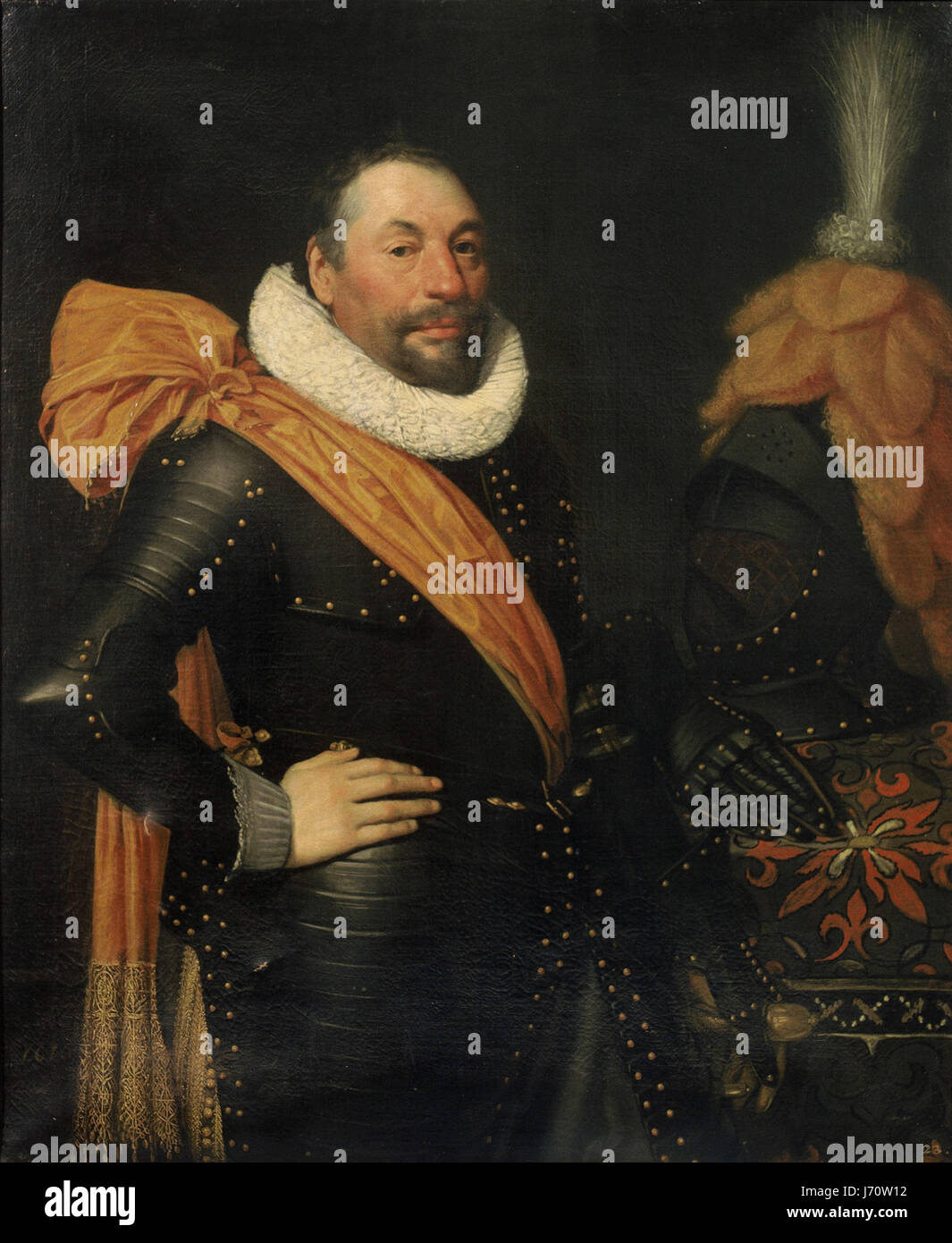 Jan van Ravesteyn Portrait of an Officer Stock Photo - Alamy