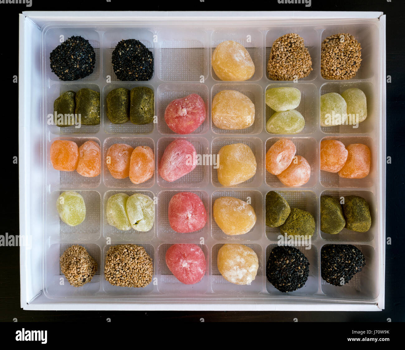 A box of traditional Japaneese sweets Stock Photo - Alamy