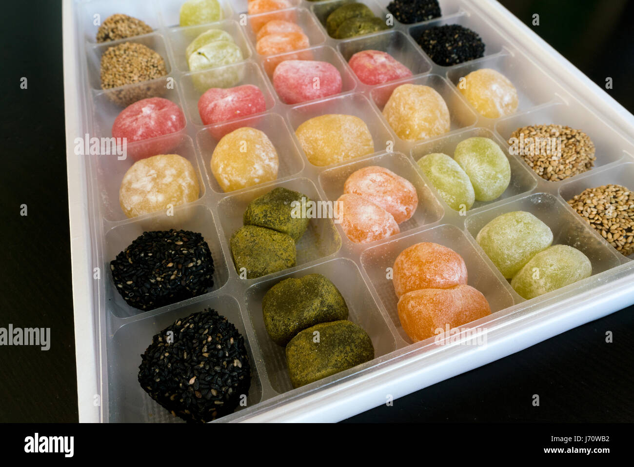A box of traditional Japaneese sweets Stock Photo - Alamy