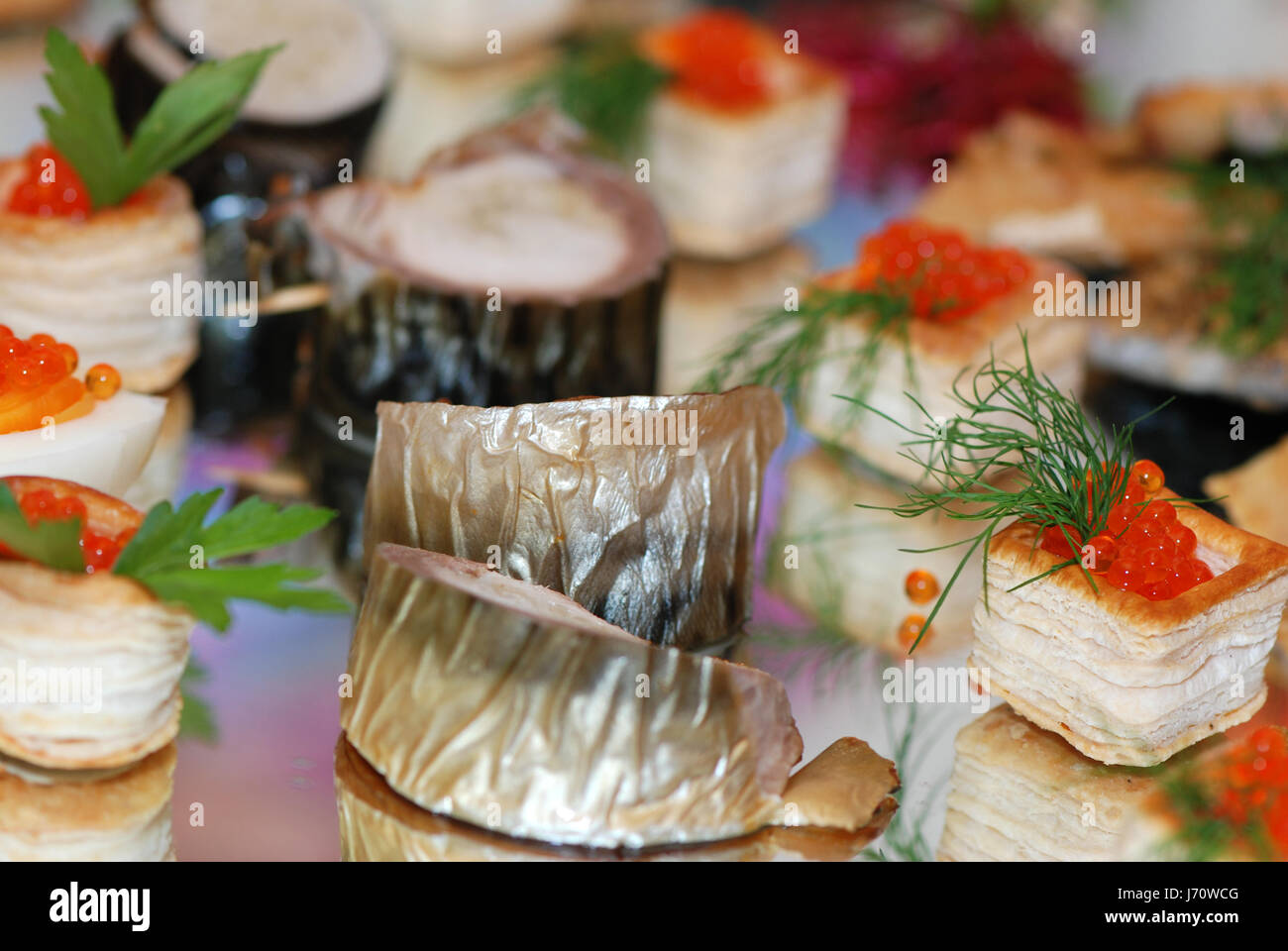 restaurant fish mackerel caviar buffet restaurant food aliment ...