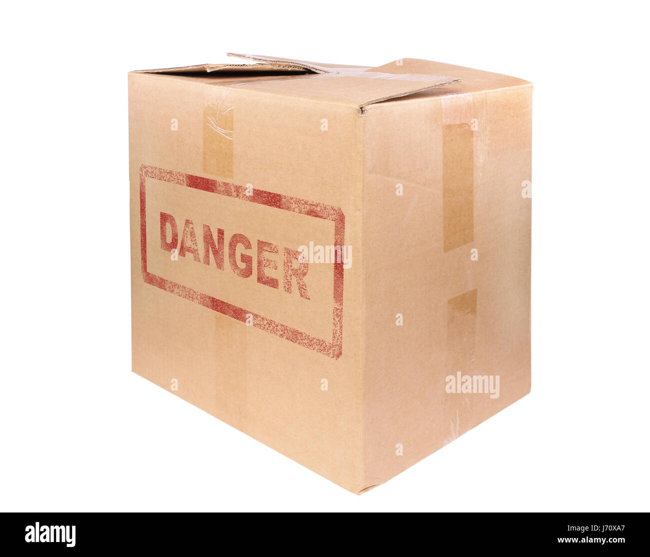 danger isolated package box cardboard carton packet parcel danger big ...
