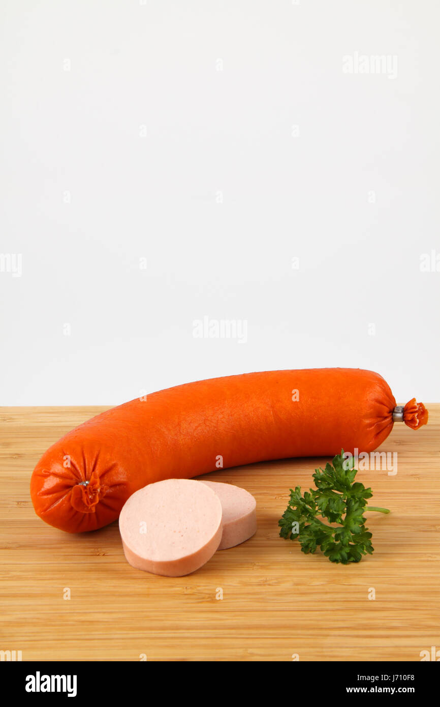 ham sausage food aliment stucco greasy parsley piece section segment ...