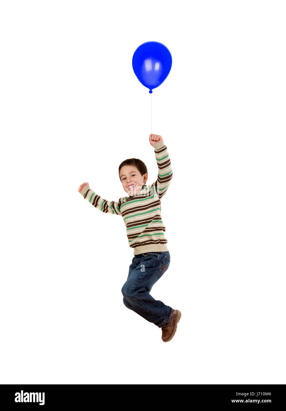 blue balloon inflated child fly flies flys flying blue humans human ...