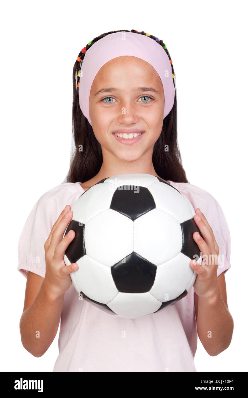 ball small tiny little short adorable sport sports soccer football girl ...