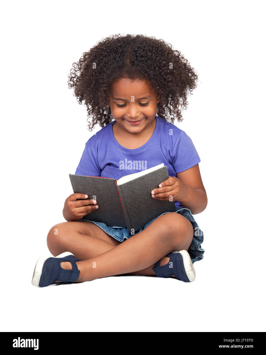 small tiny little short student reading book girl girls gesture blue ...