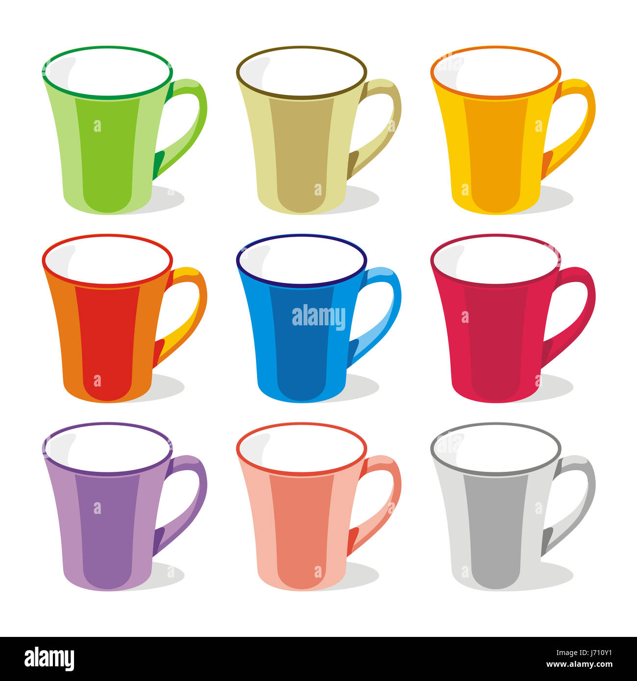 isolated illustration colored object drink drinking bibs isolated ...