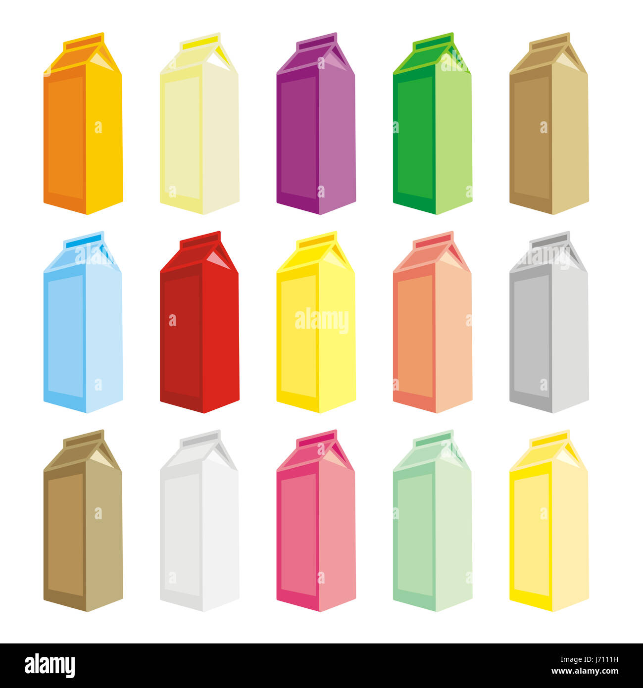 food aliment object isolated illustration juice box boxes cardboard ...