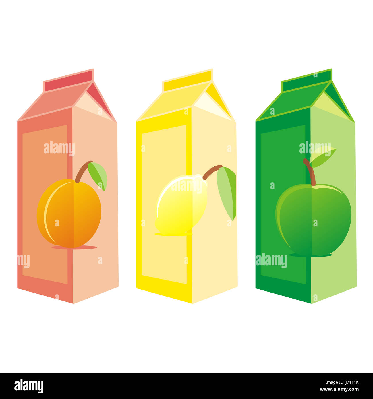 food aliment object isolated illustration juice box boxes cardboard ...