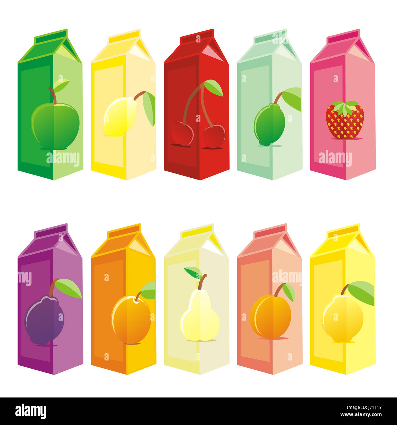 food aliment object isolated illustration juice box boxes cardboard ...