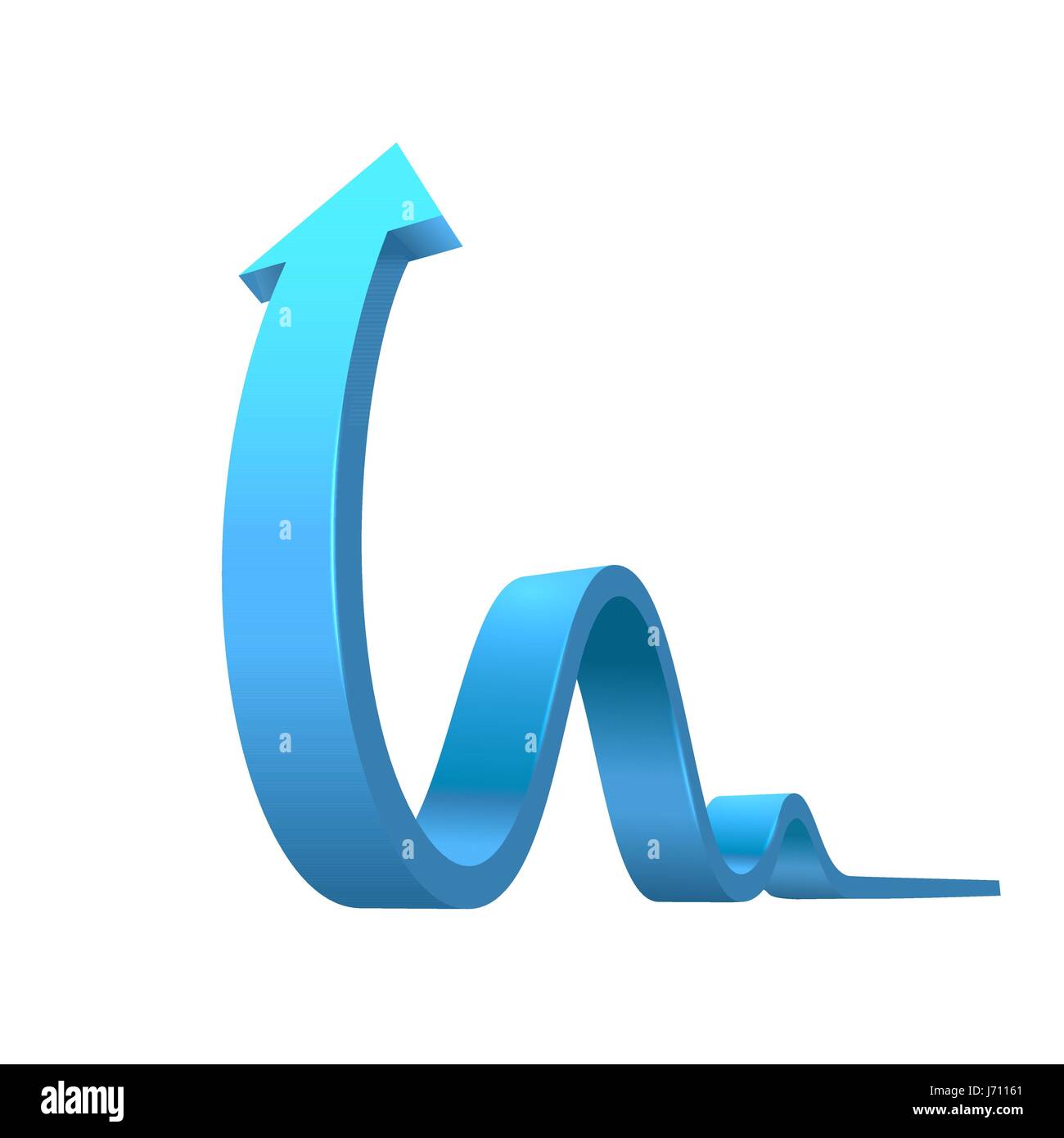 Arrow 3D isolated on white background Stock Vector Image & Art - Alamy