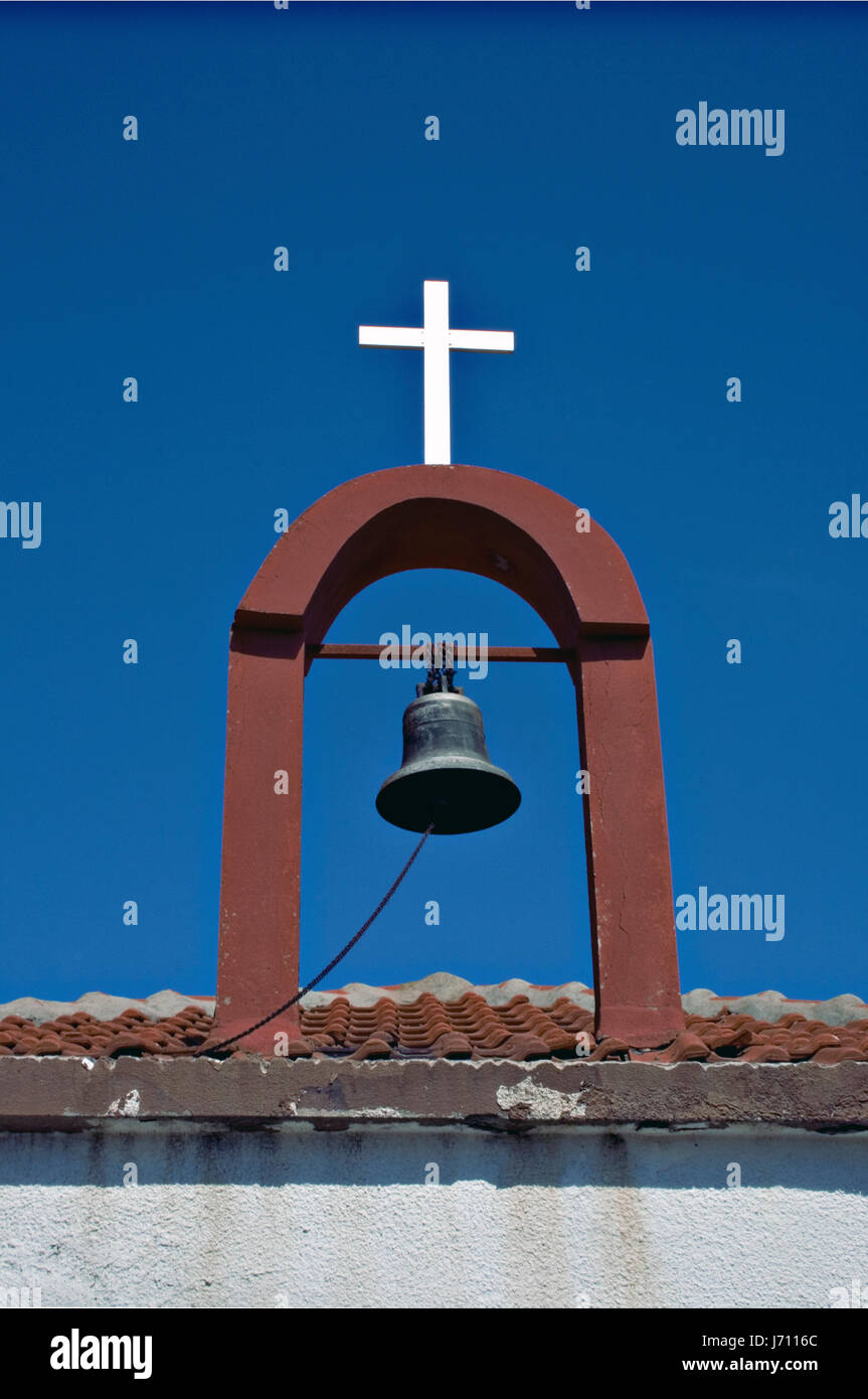 Cross top bell tower church hi-res stock photography and images - Alamy