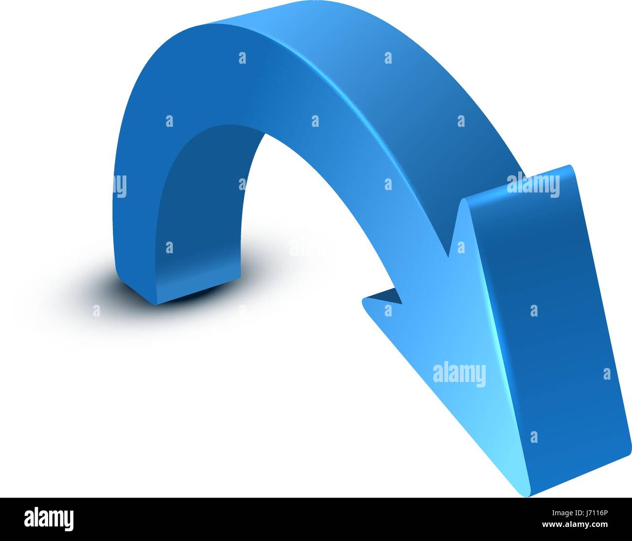 Arrow 3D isolated on white background Stock Vector Image & Art - Alamy