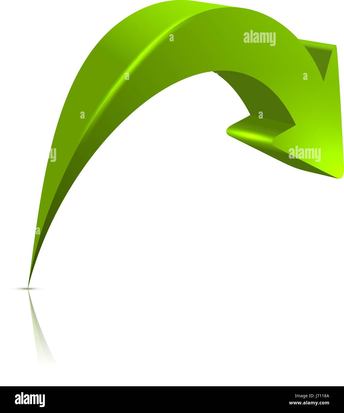 Arrow 3D isolated on white background Stock Vector Image & Art - Alamy