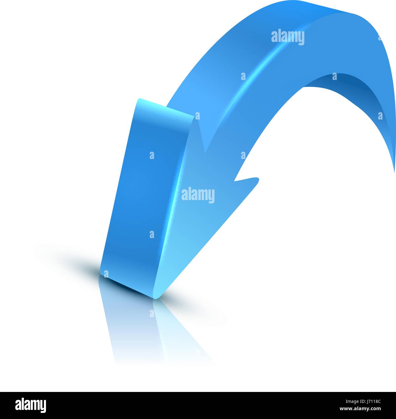 Arrow 3D isolated on white background Stock Vector Image & Art - Alamy