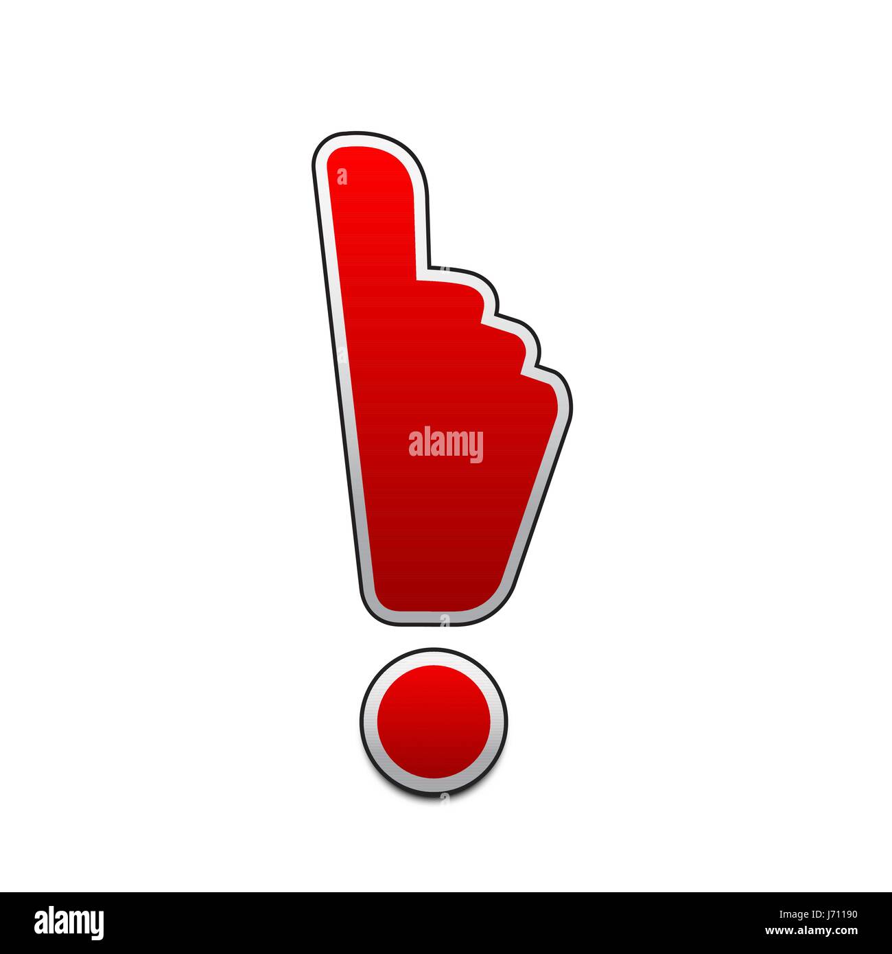 Attention symbol Stock Vector Images - Alamy