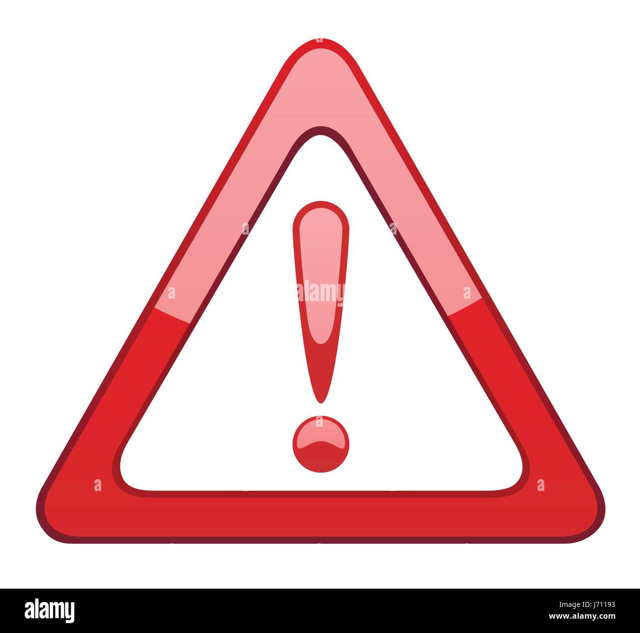 Attention symbol isolated on white background Stock Vector Image & Art ...