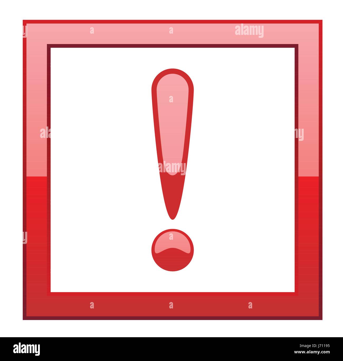 Attention symbol isolated on white background Stock Vector Image & Art ...