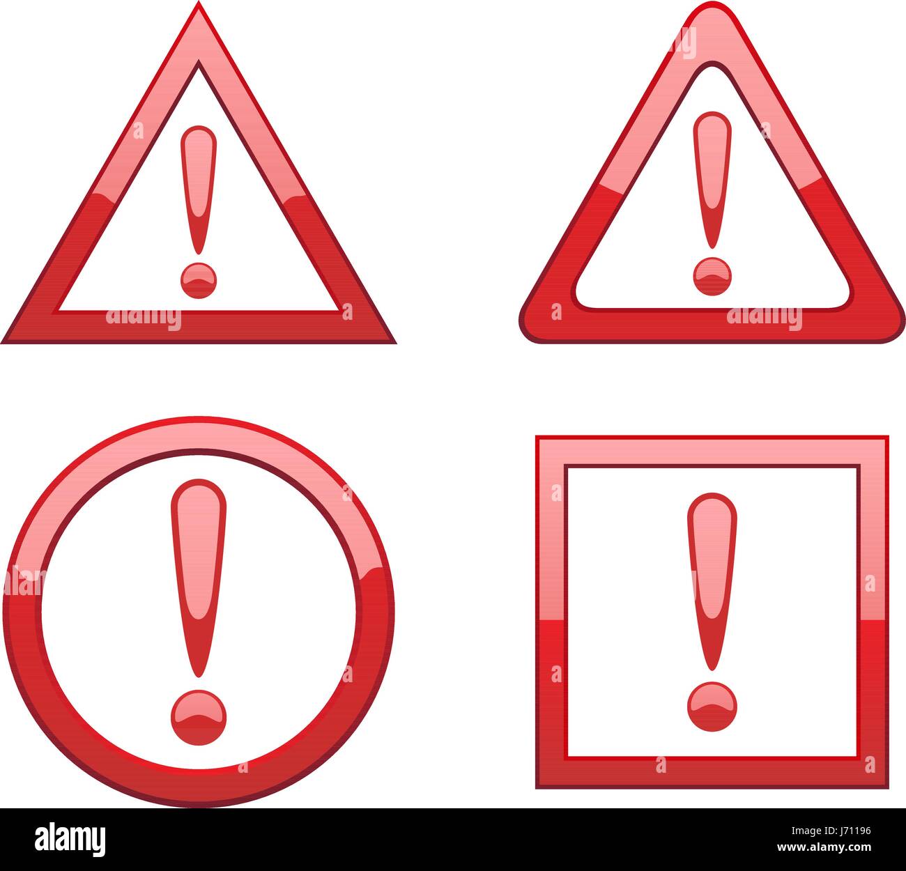 Attention symbol Stock Vector Images - Alamy