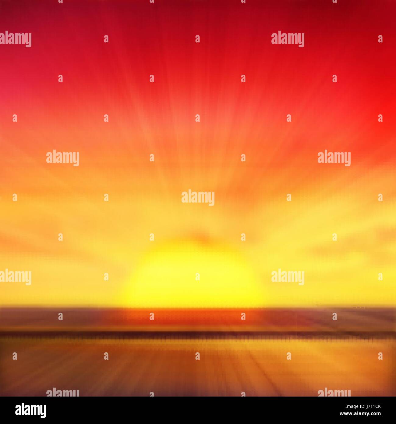 Glowing sunset sky Stock Vector Images - Alamy
