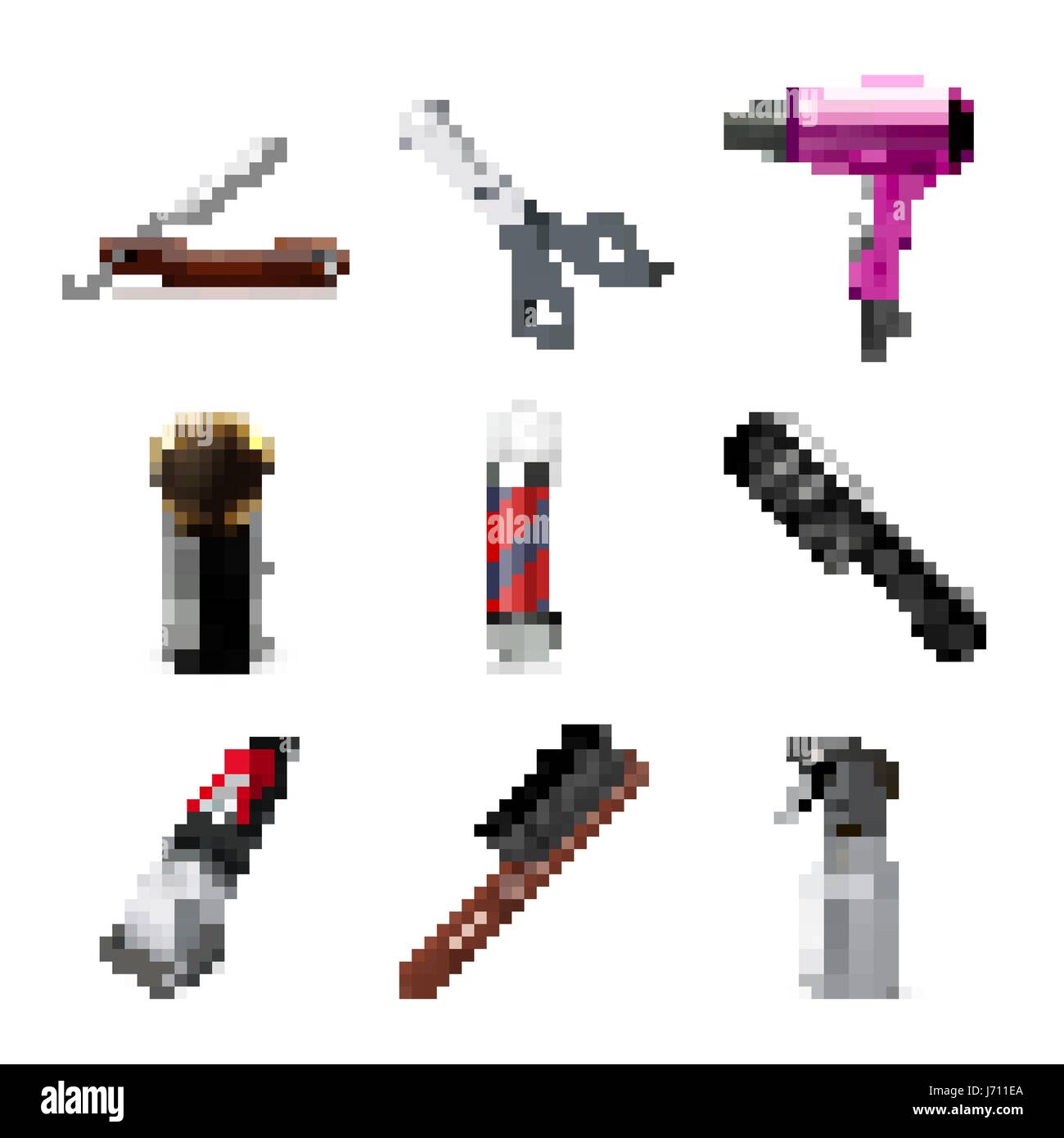 Hair dryer on white background Stock Vector Images - Alamy