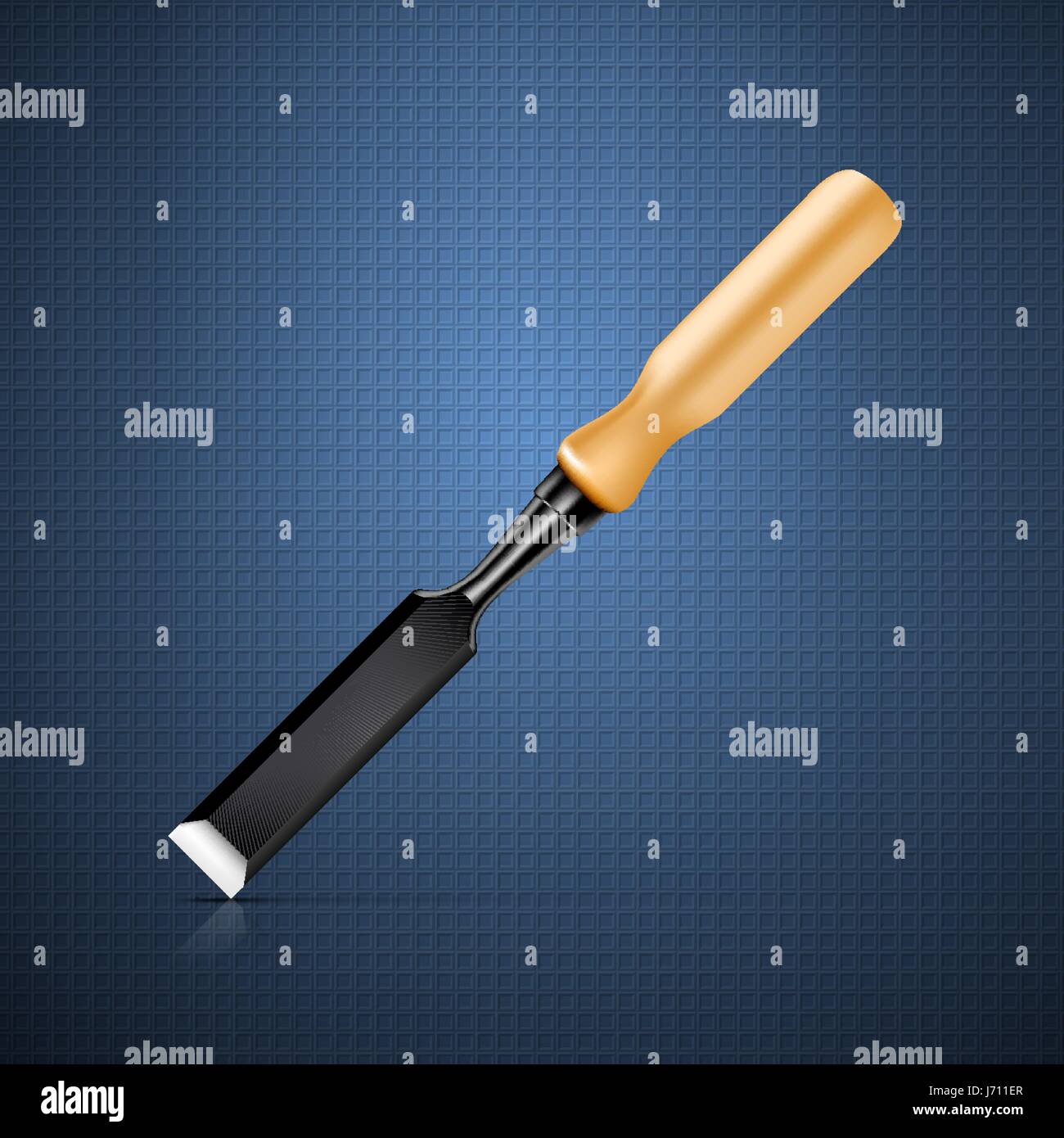 Metal chisel Stock Vector Images - Alamy