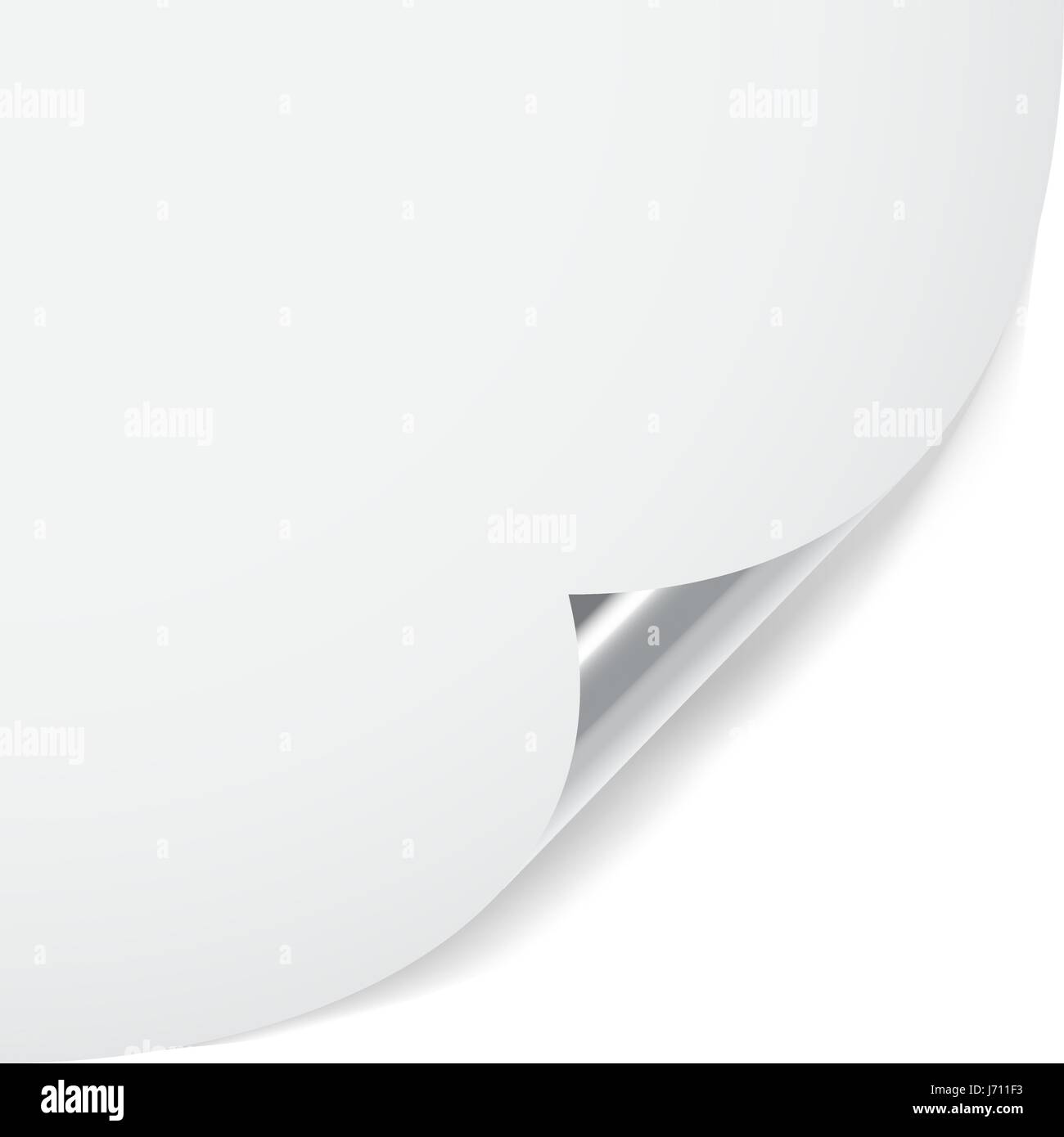 Curl page isolated on white background Stock Vector Image & Art - Alamy