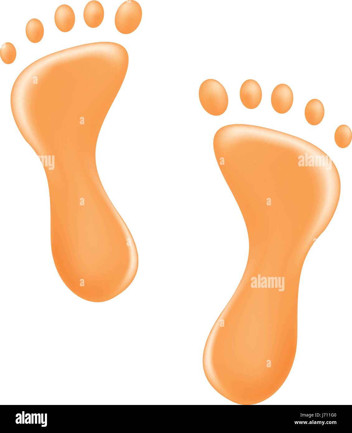 Human man footprint Stock Vector Images - Alamy