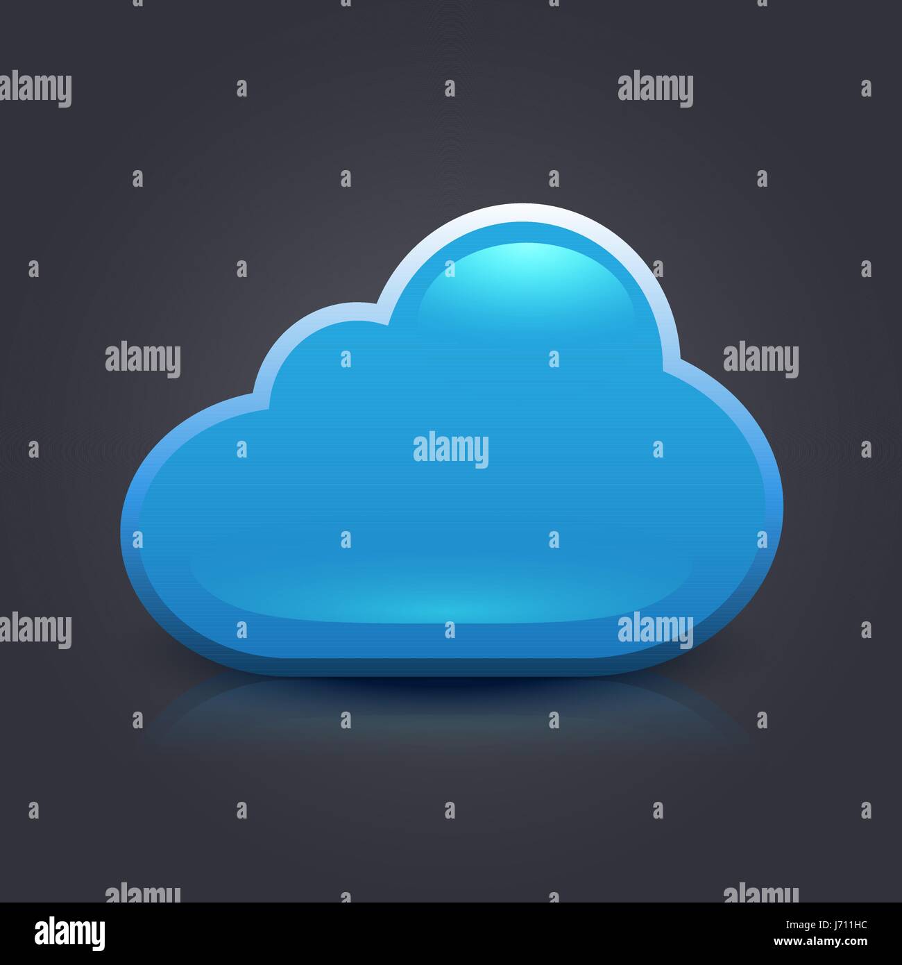 Cloud processing icon Stock Vector Images - Alamy