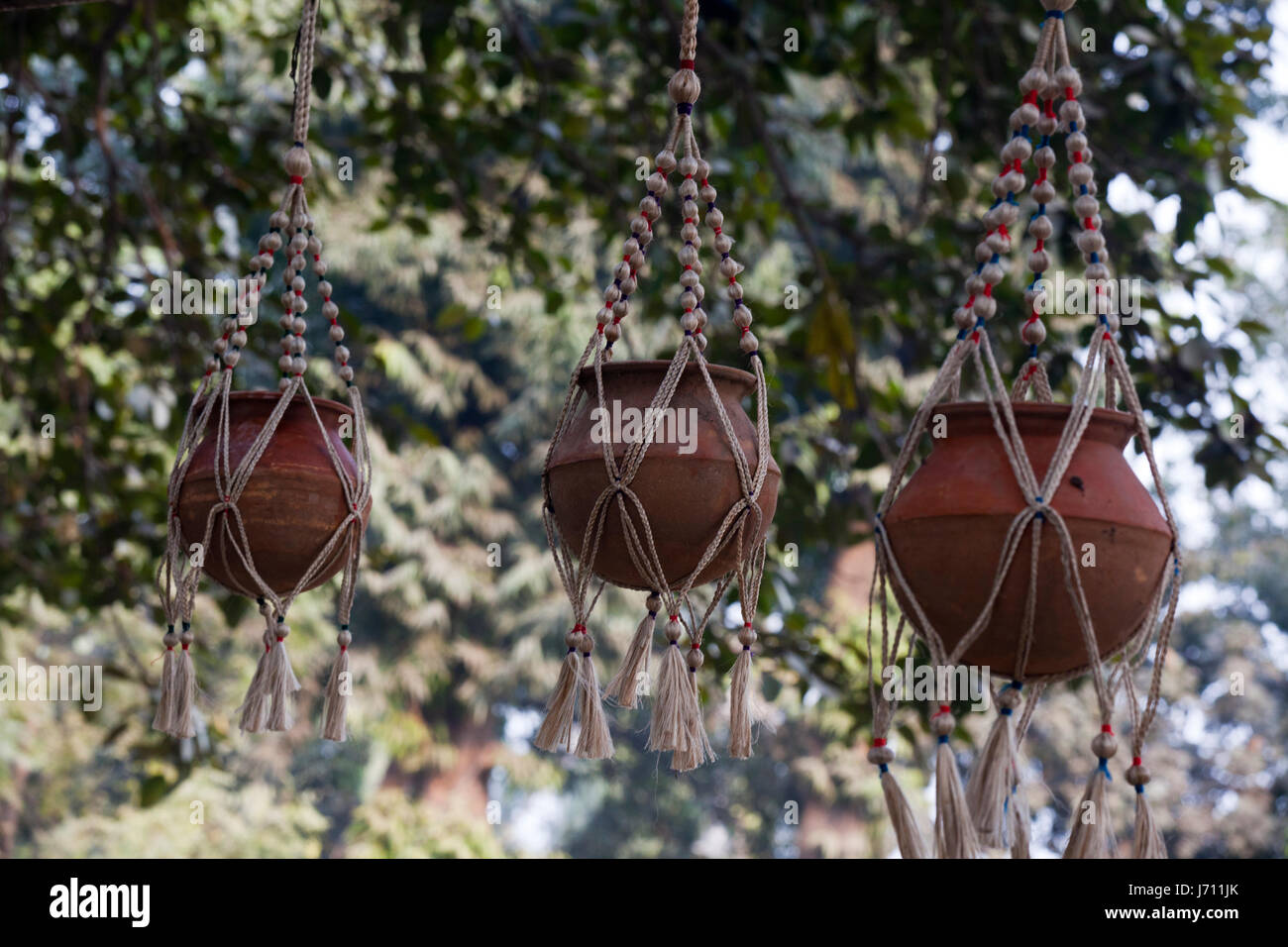 Clay pots display at ‘Karu Mela’ (crafts fair) at the Bangla Academy ...