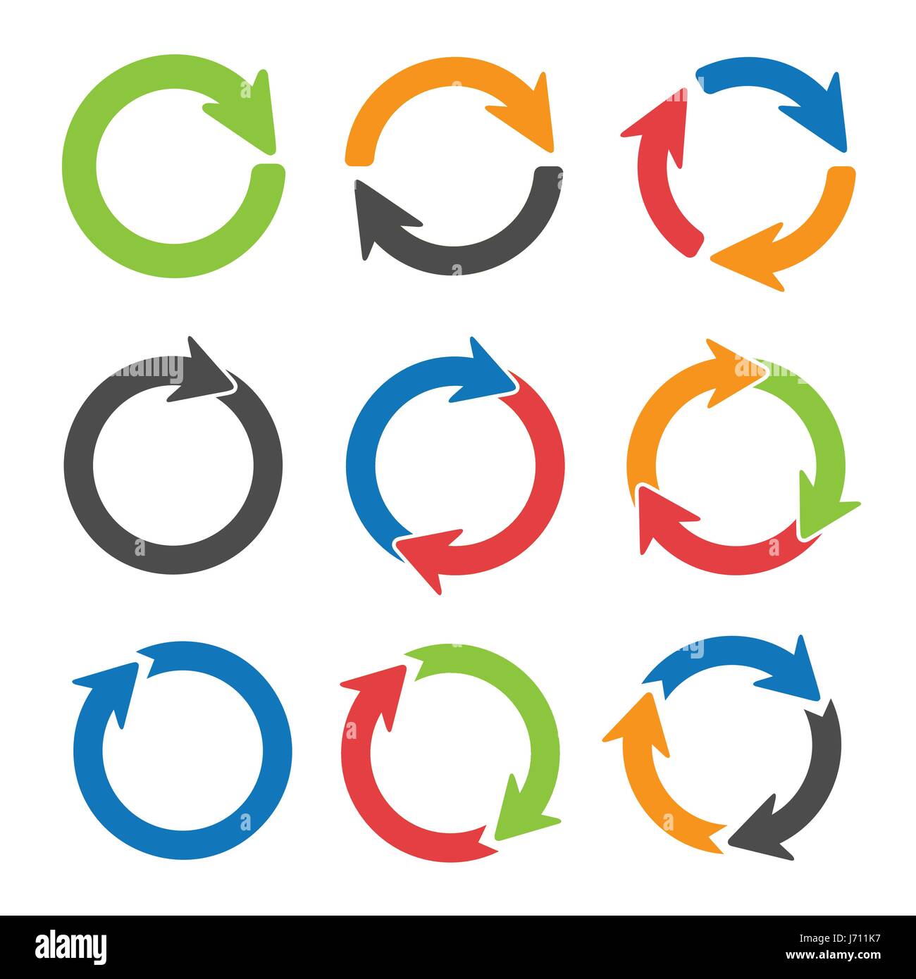 Arrow circles Stock Vector Images - Alamy