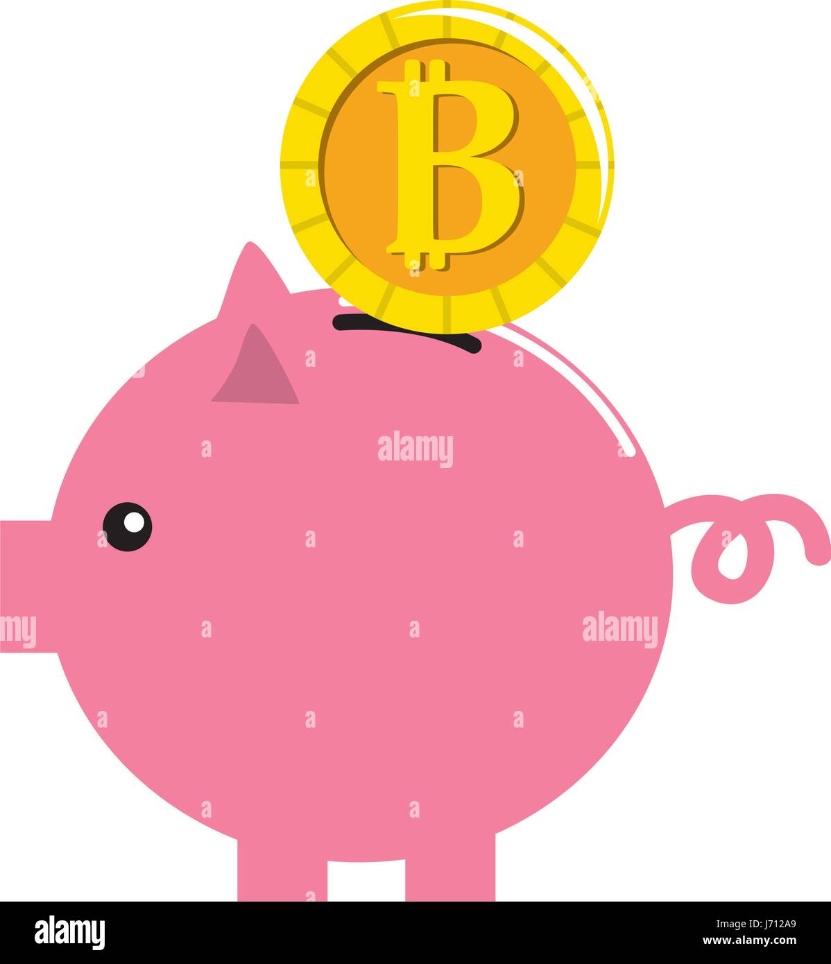 Broken money box Stock Vector Images - Alamy