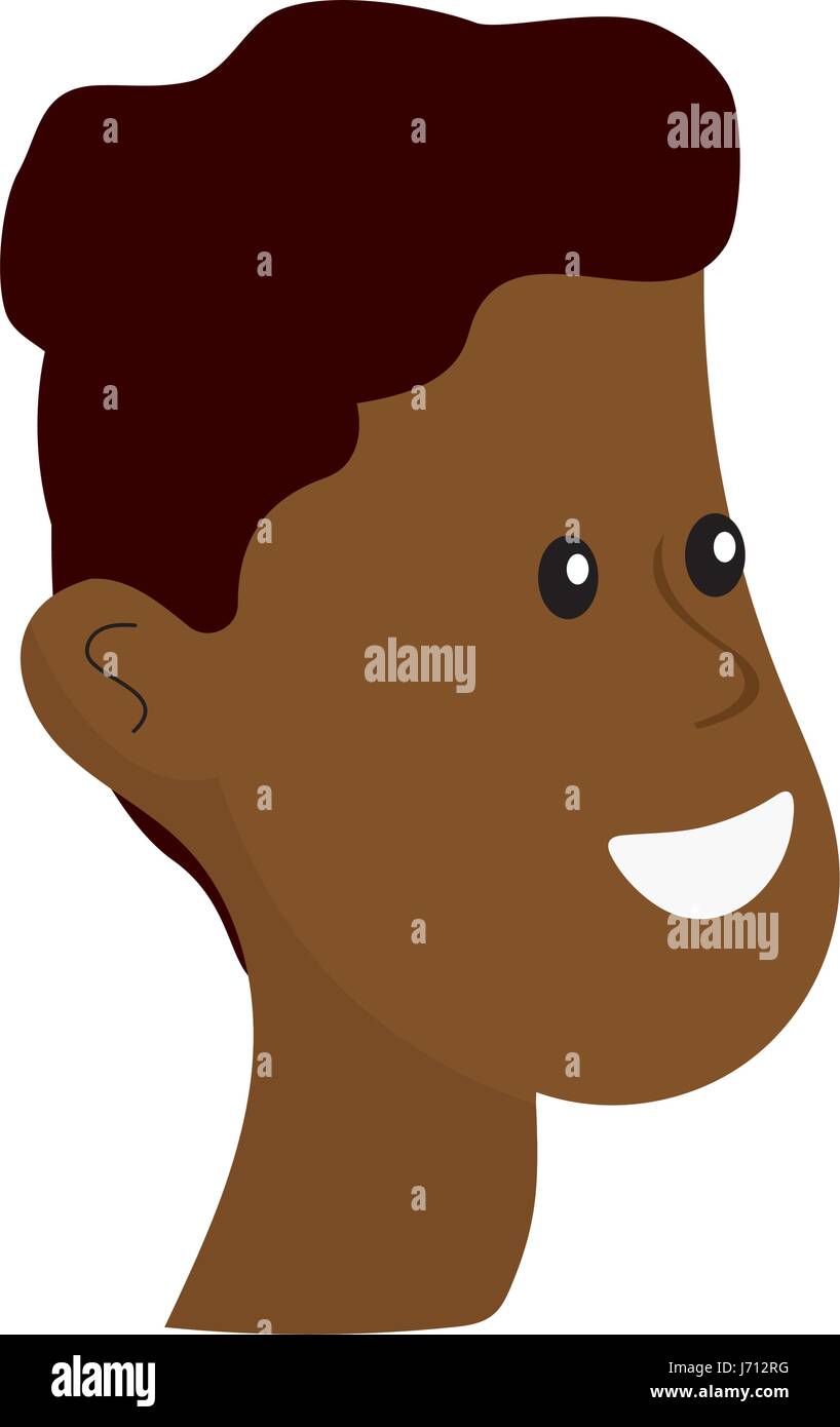 happy and nice head man with hairstyle Stock Vector Image & Art - Alamy