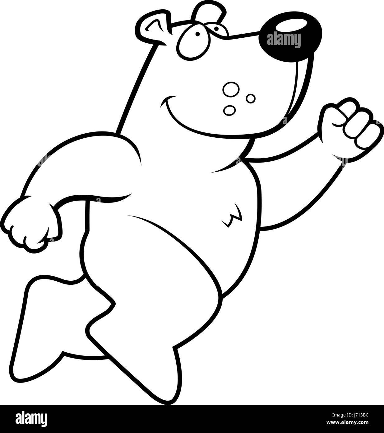 Leaping bear Stock Vector Images - Alamy