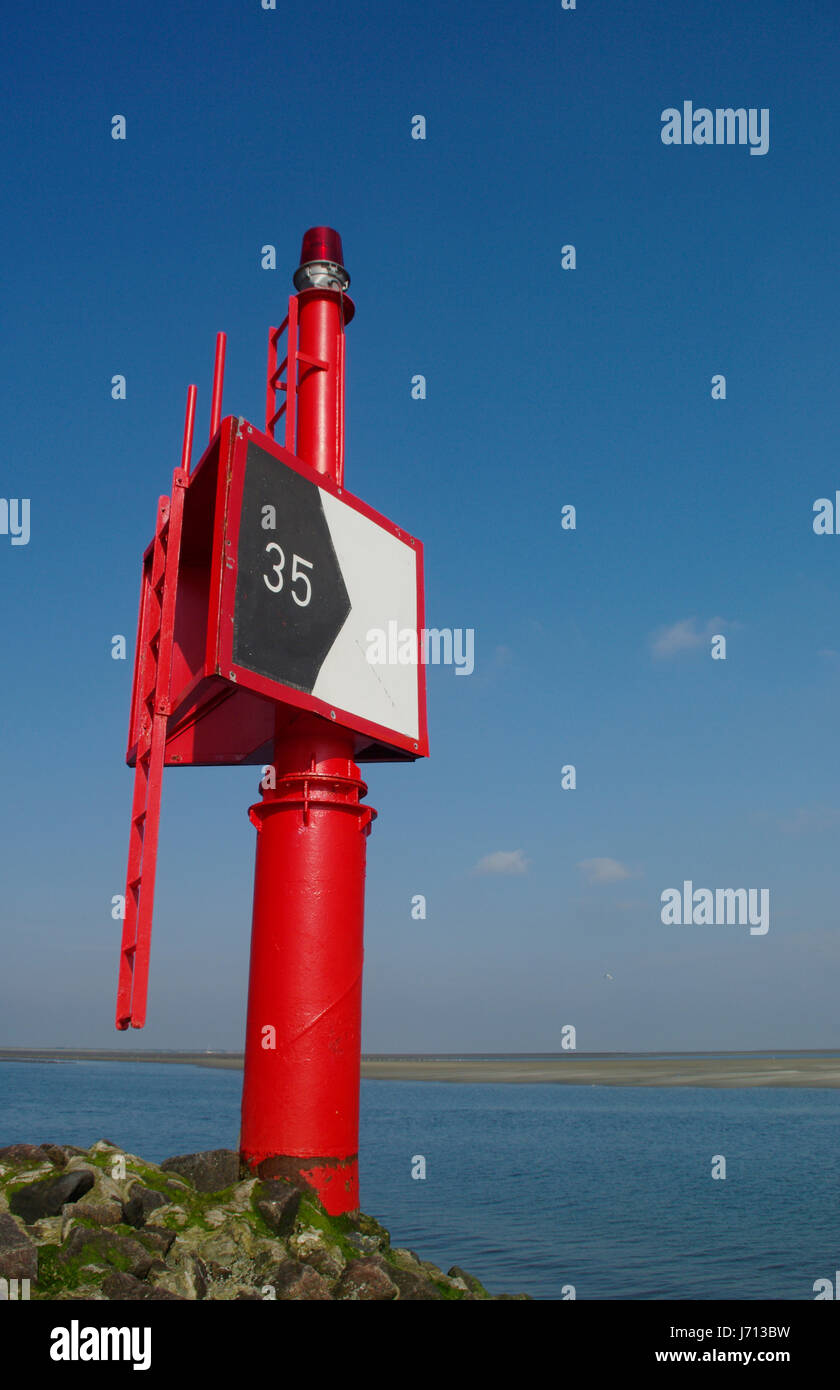red pier light 35 Stock Photo - Alamy