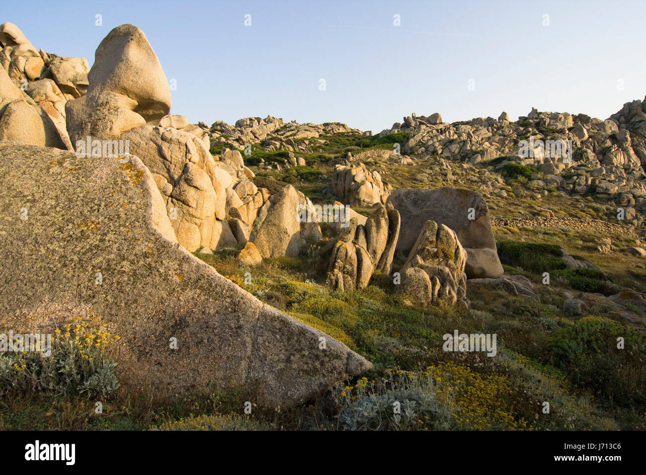 stone rock granite landscape scenery countryside nature sardinia italy ...