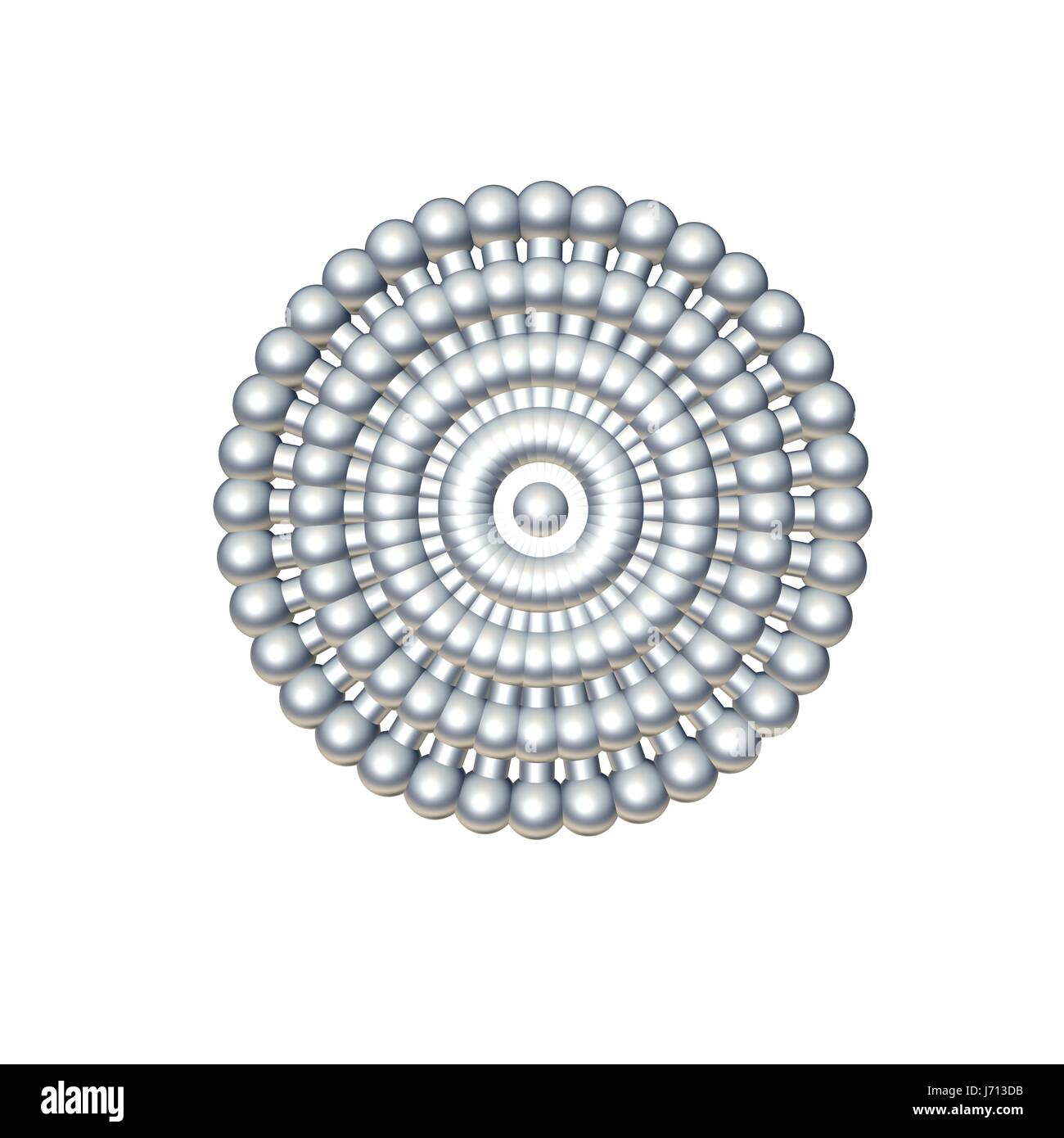 round about disc circle pattern radial target model object isolated ...