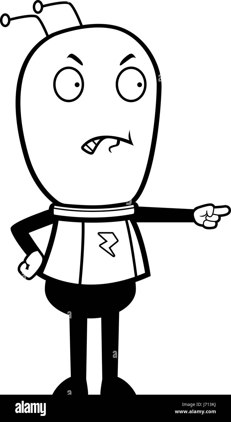 A cartoon alien with an angry expression Stock Vector Image & Art - Alamy