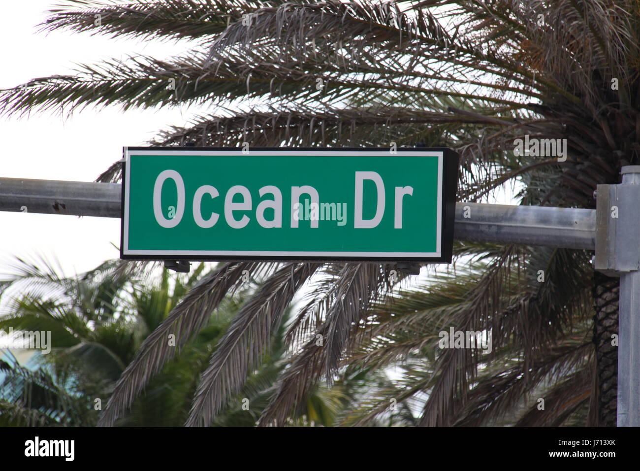 ocean drive sign in miami beach Stock Photo - Alamy