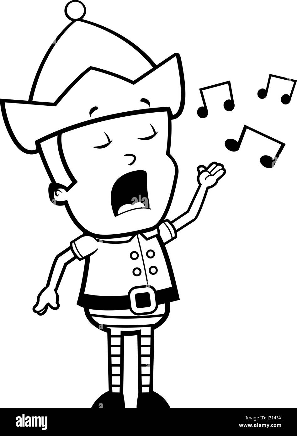 Singing elf Stock Vector Images - Alamy