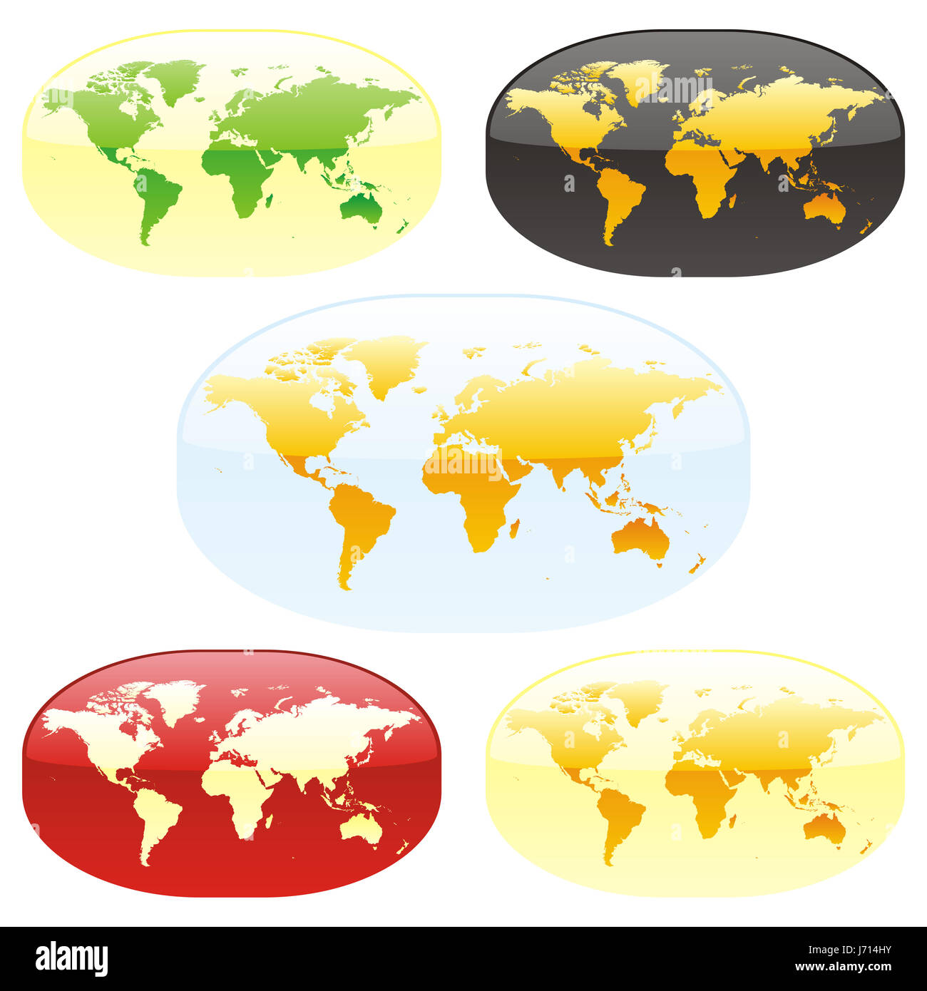 object isolated illustration globe planet earth world map atlas map of ...