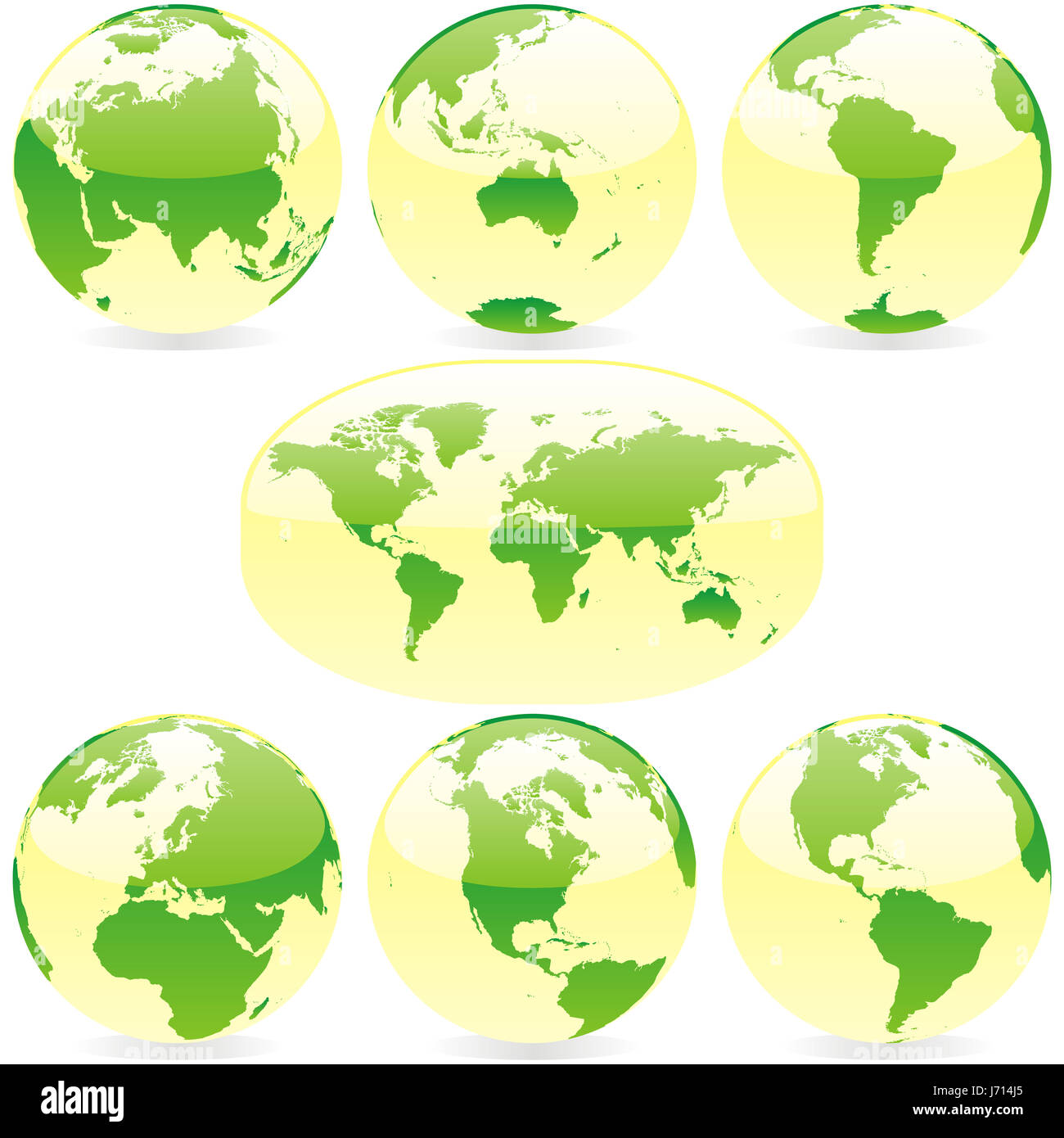 object isolated illustration globe planet earth world map atlas map of ...