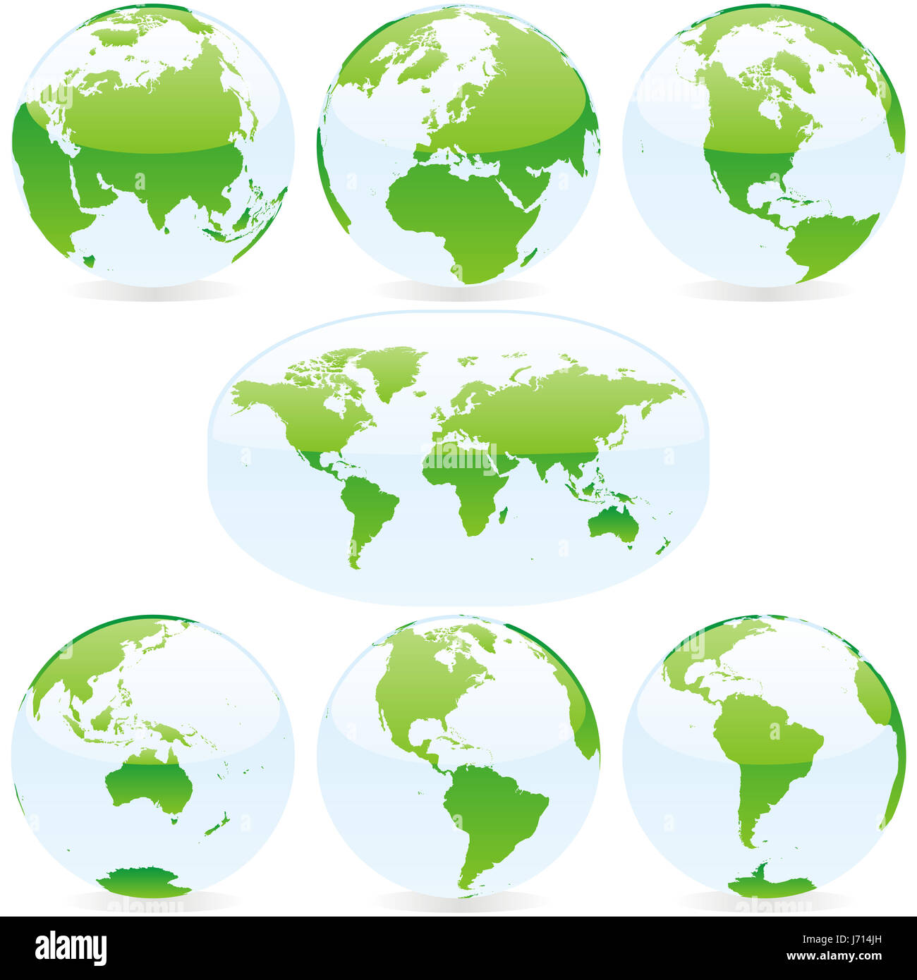 object isolated illustration globe planet earth world map atlas map of ...