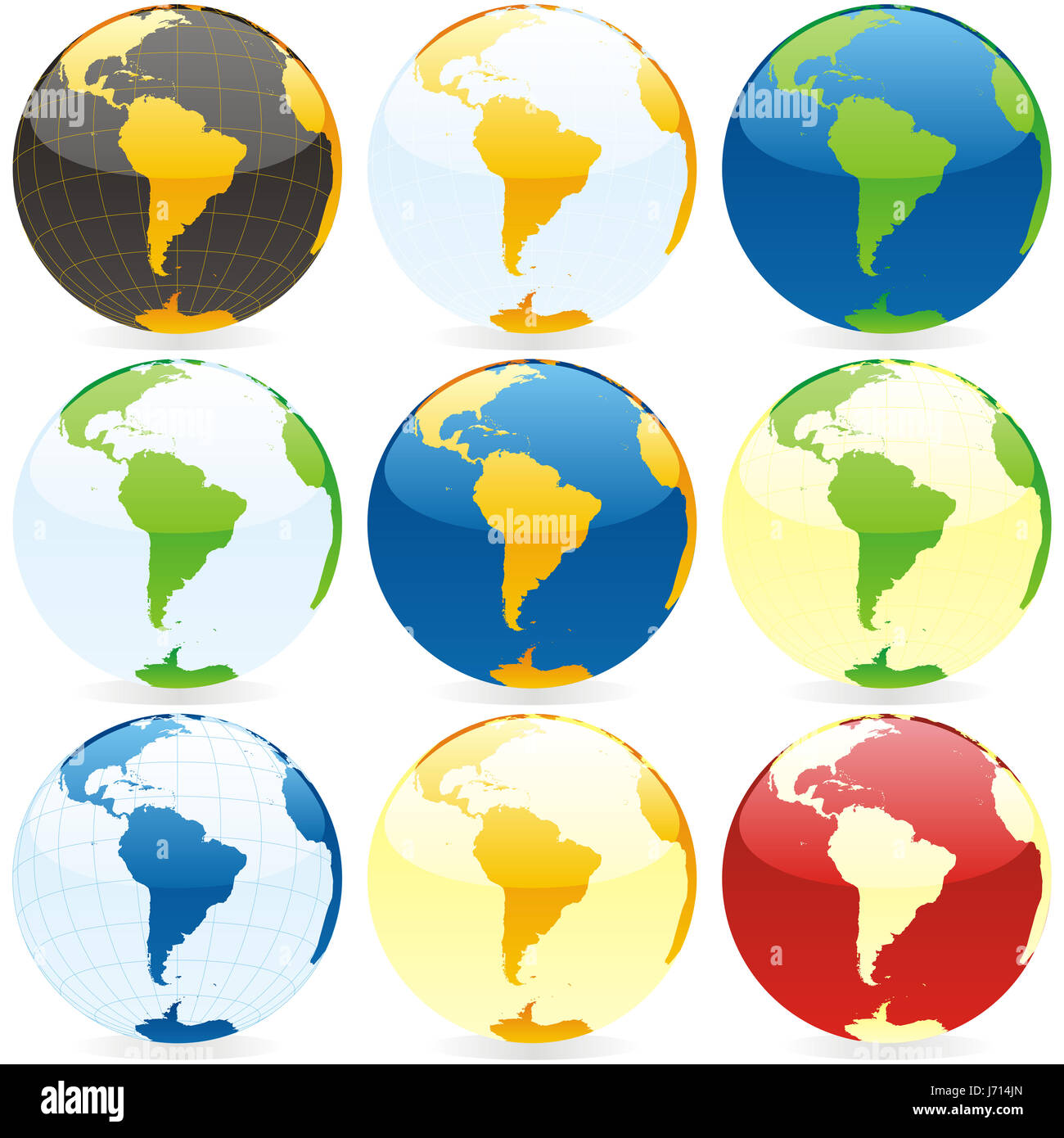 object isolated illustration globe planet earth world map atlas map of ...